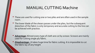 Cutting technology in garment industry | PPTX