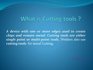 Cutting tools | PPT