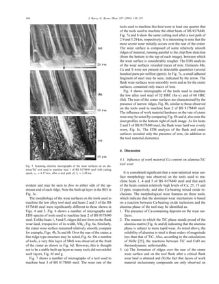 Cutting tool wear in the machining of hardened steels. part i alumina ...