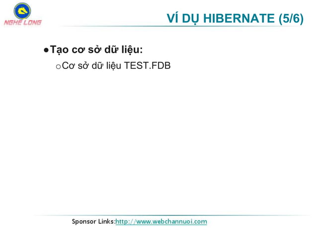 Introduction to Hibernate Framework | PPT