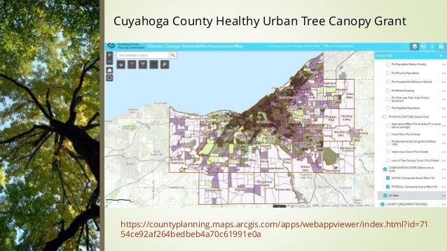 Cuyahoga County Healthy Urban Tree Canopy Grant Workshop