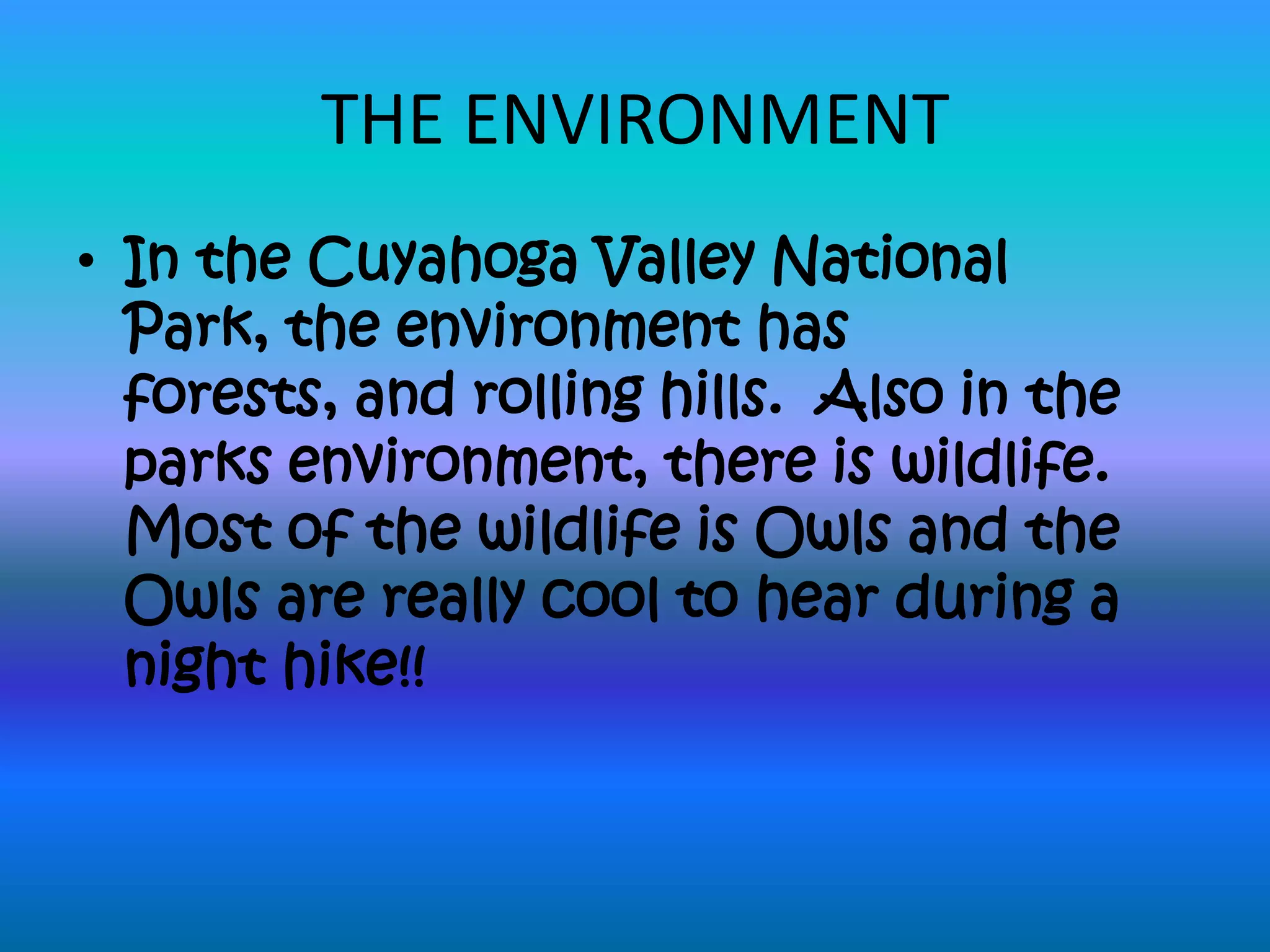 Cuyahoga valley national park[1] | PPTX