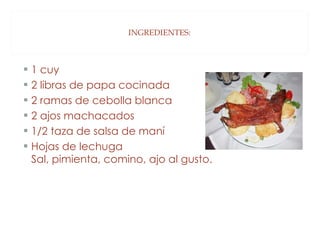 Cuy asado de Ficoa | PPT