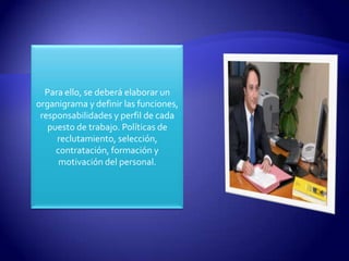 organización del área de recursos humanos | PPTX