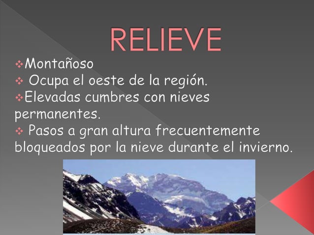 Informacion sobre la region de cuyo. | PPTX