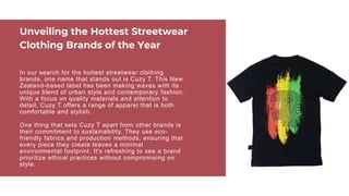 Cuzy T - One of the Best Streetwear Clothing Brands in New Zealand.pptx