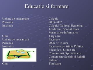 Cv Nou | PPT