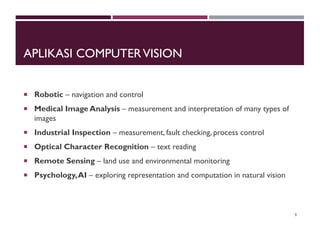 introduction computer vision image clasifikasifikasi | PDF