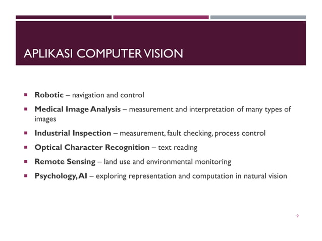 introduction computer vision image clasifikasifikasi | PPT