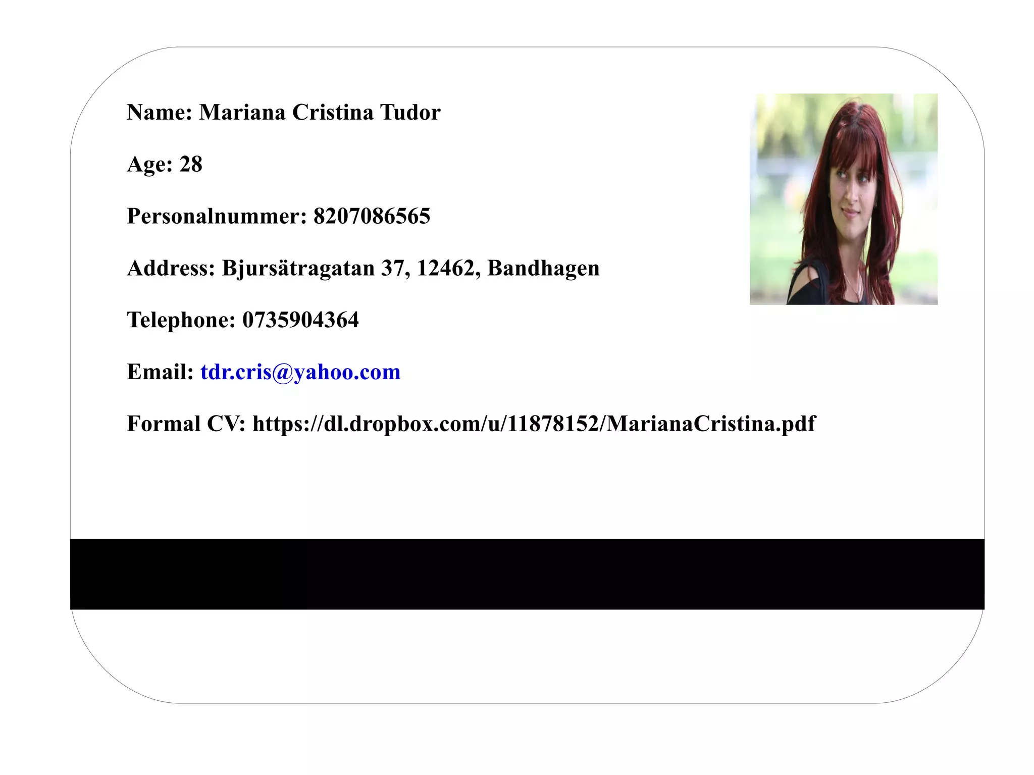 Cv Mariana Cristina v2 | ODP