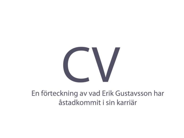 Cv | PPTX