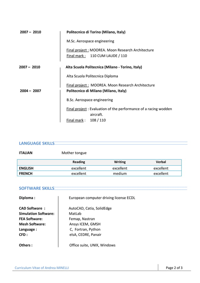 Curriculum Vitae | PDF | Physics | Science