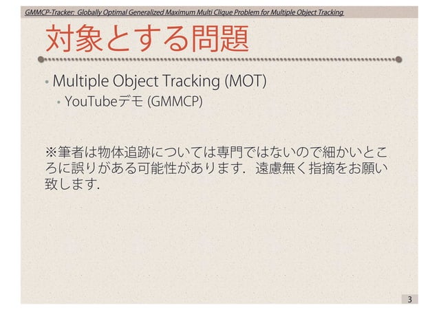 Paper Introduction Gmmcp Tracker Globally Optimal Generalized Maximum Multi Clique Problem