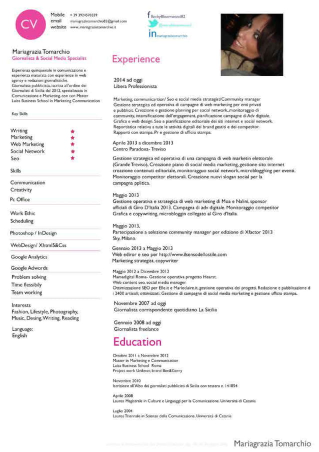 Mio curriculum vitae | PDF