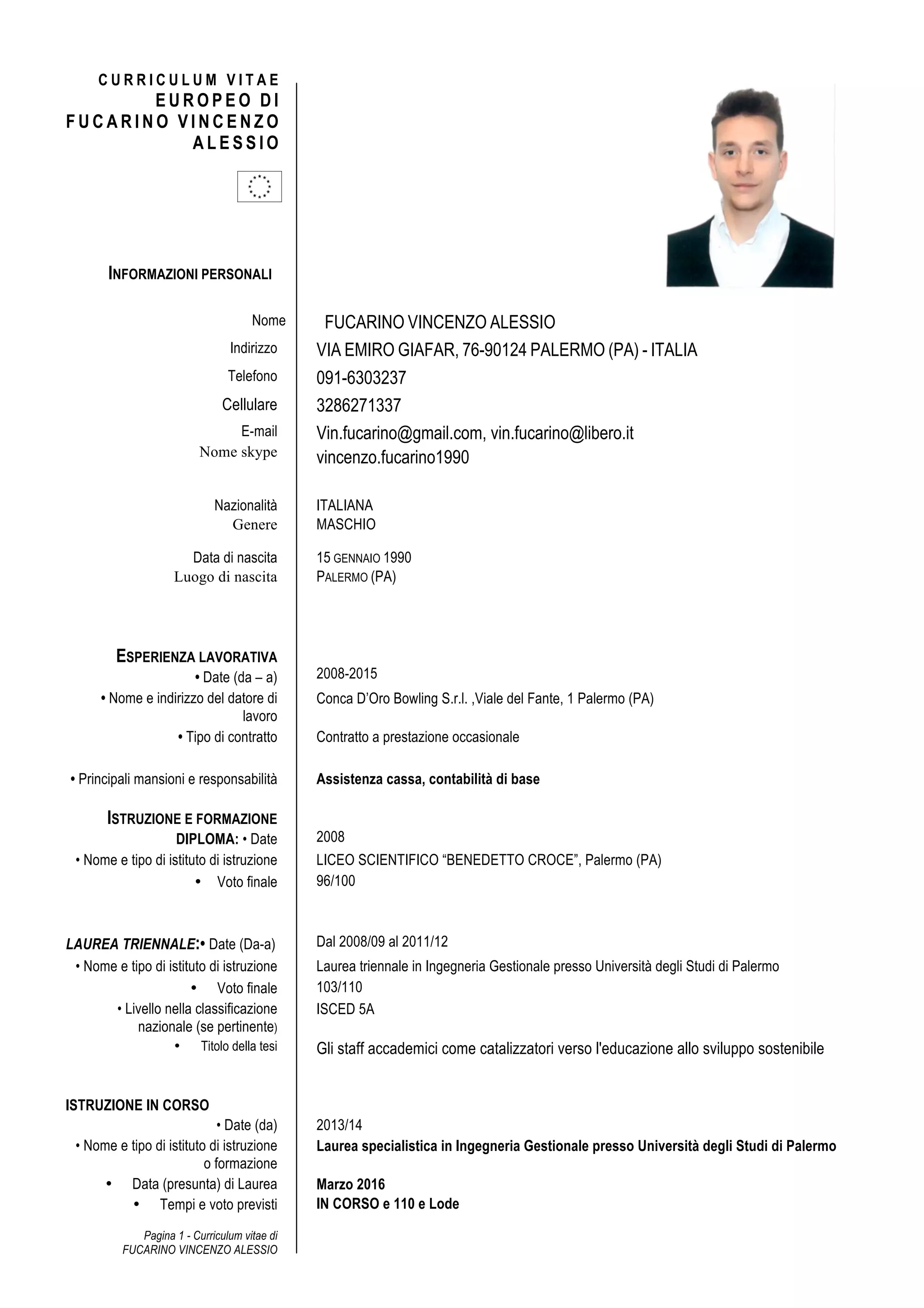 VincenzoAlessioFucarino.IngegneriaGestionale.CV