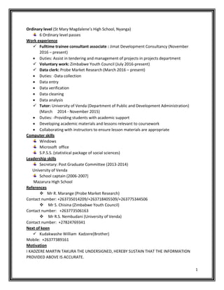 Cv | PDF