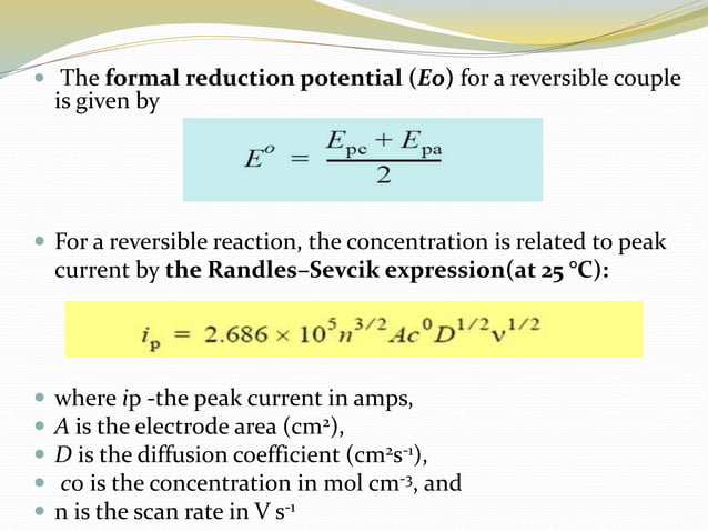 Cyclic voltammetry | PPTX