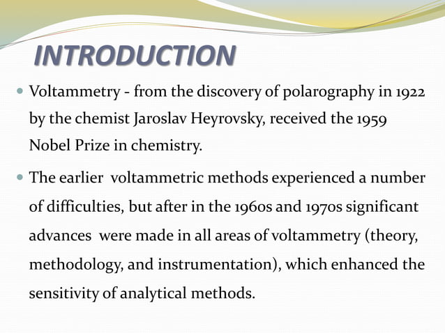 Cyclic voltammetry | PPTX