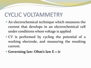 Cyclic voltammetry | PPT