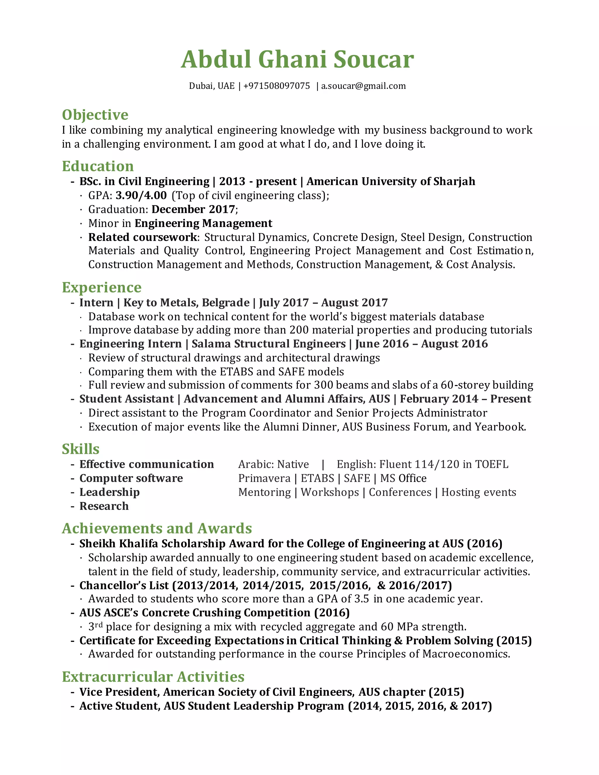 CV | DOCX | Civil Engineering Industry | Industries