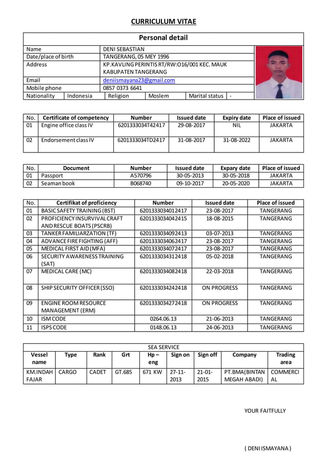 Cv | DOCX | Cruises | Travel Type