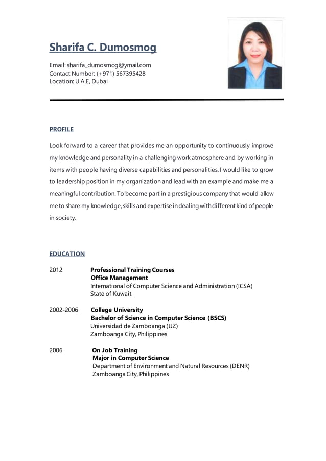 My CV | PDF | Free Download