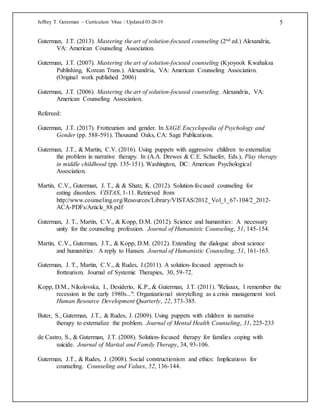 Jeffrey Guterman: Curriculum Vitae | DOCX