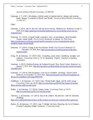 Jeffrey Guterman: Curriculum Vitae | DOCX