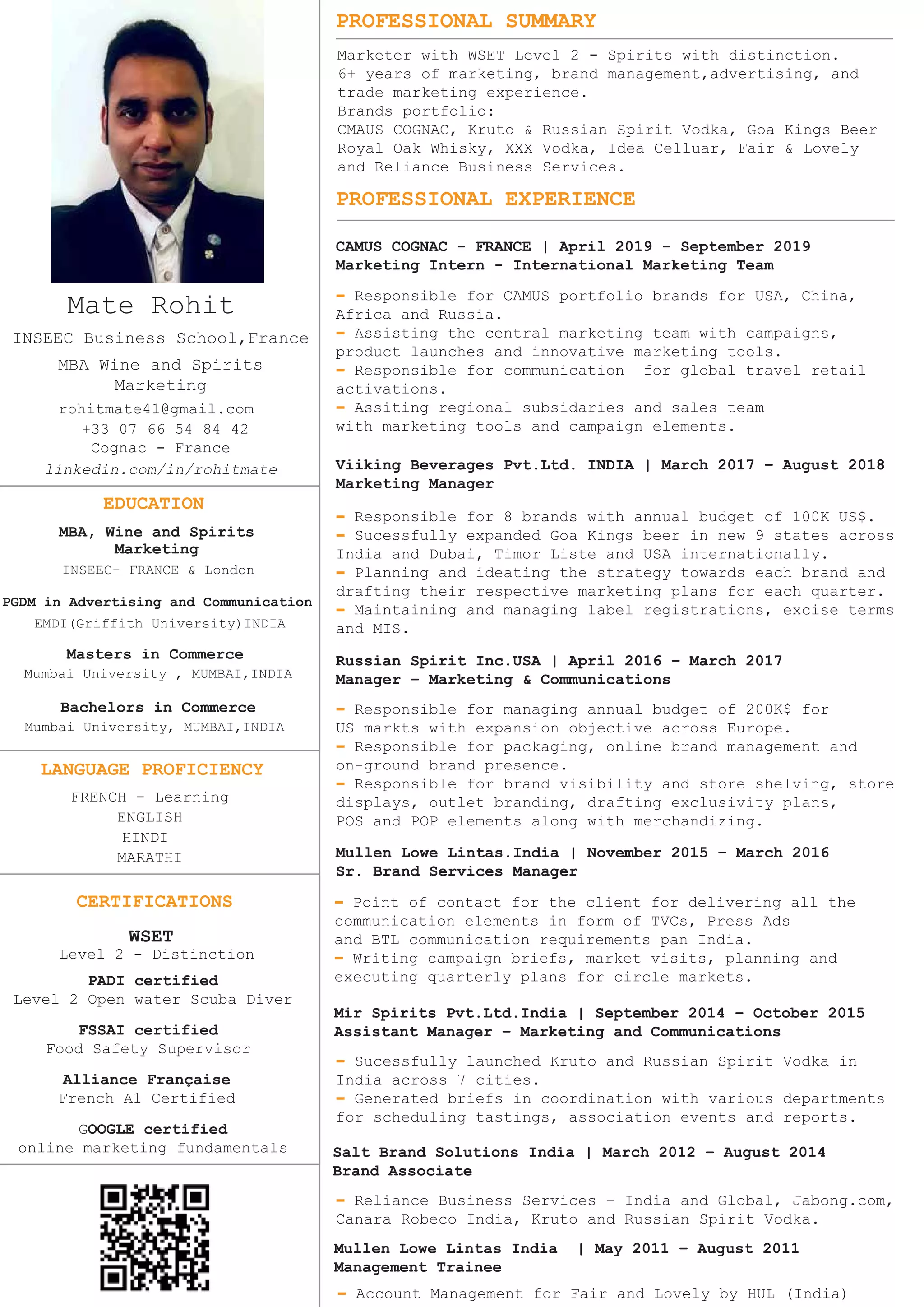 Cv | PDF | Business Administration | Business