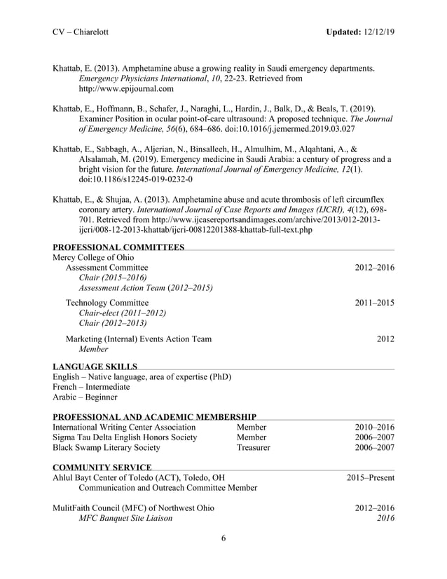 Curriculum Vita | PDF