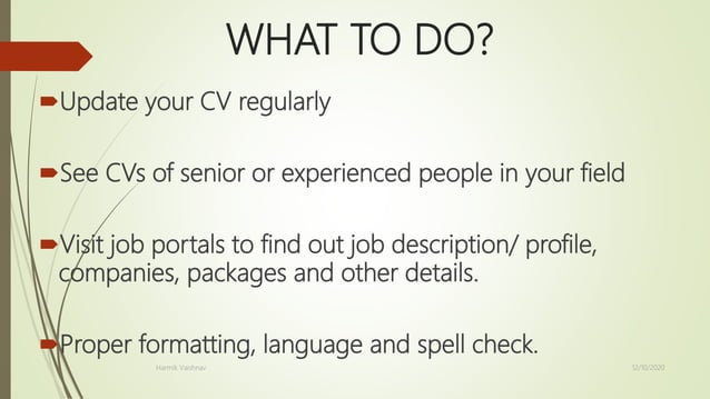 CV Writing | PPT