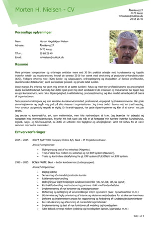 Cv 2016 brutto | PDF