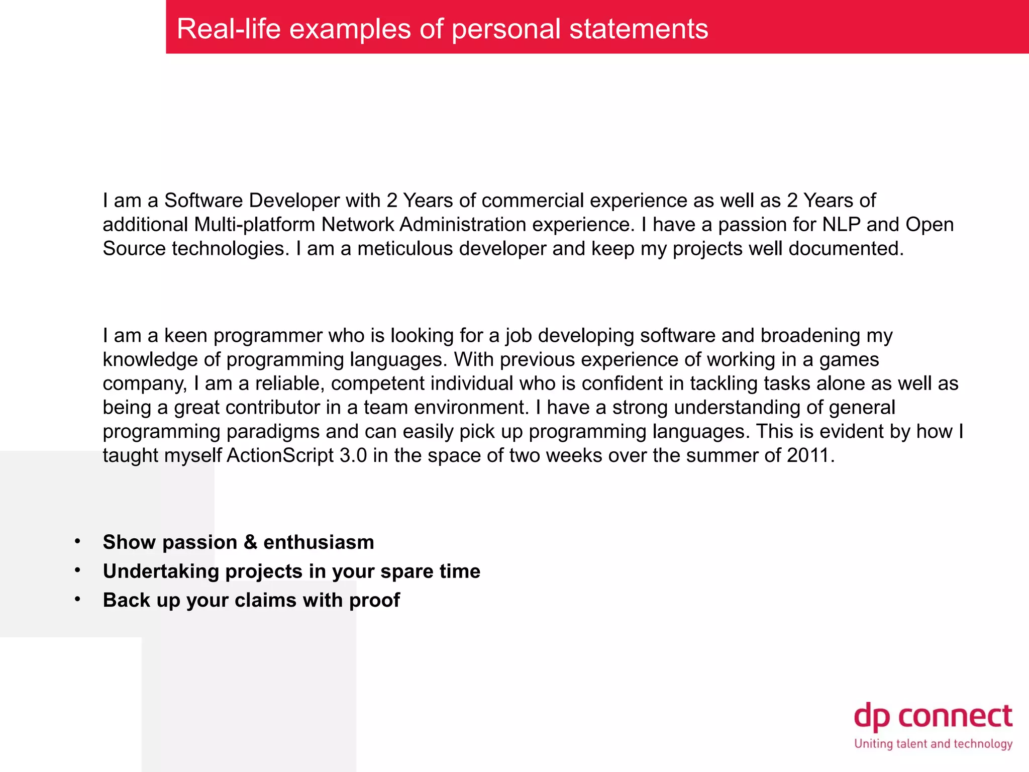 Cv writing presentation | PPT