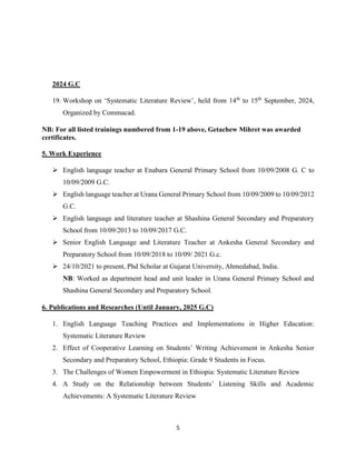 Getachew Mihret's Curriculum Vitae CV.pdf