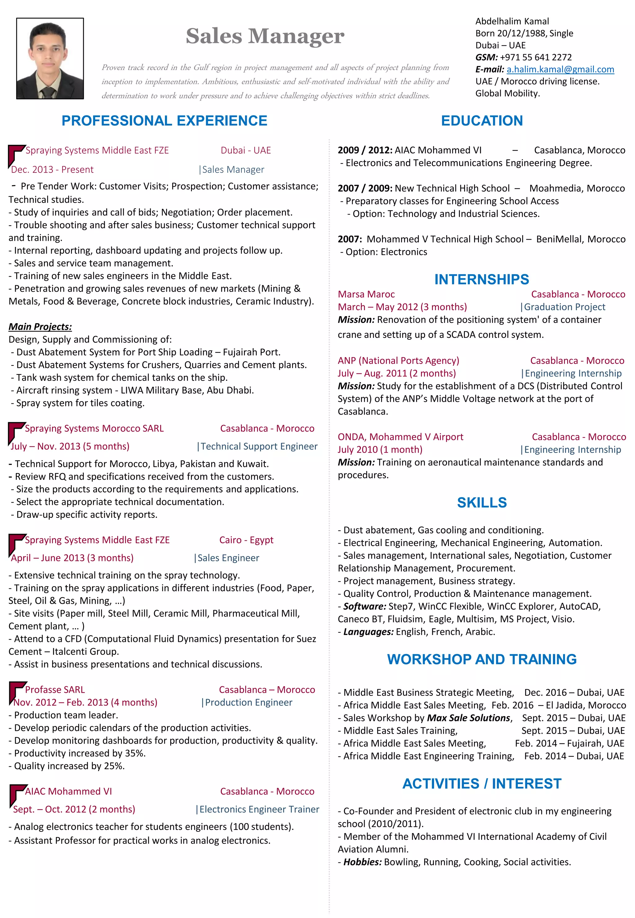 CV - Abdelhalim Kamal | PDF | Business | Business and Finance