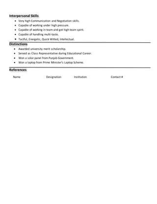 Cv abdul wahab-mech. eng. | DOCX