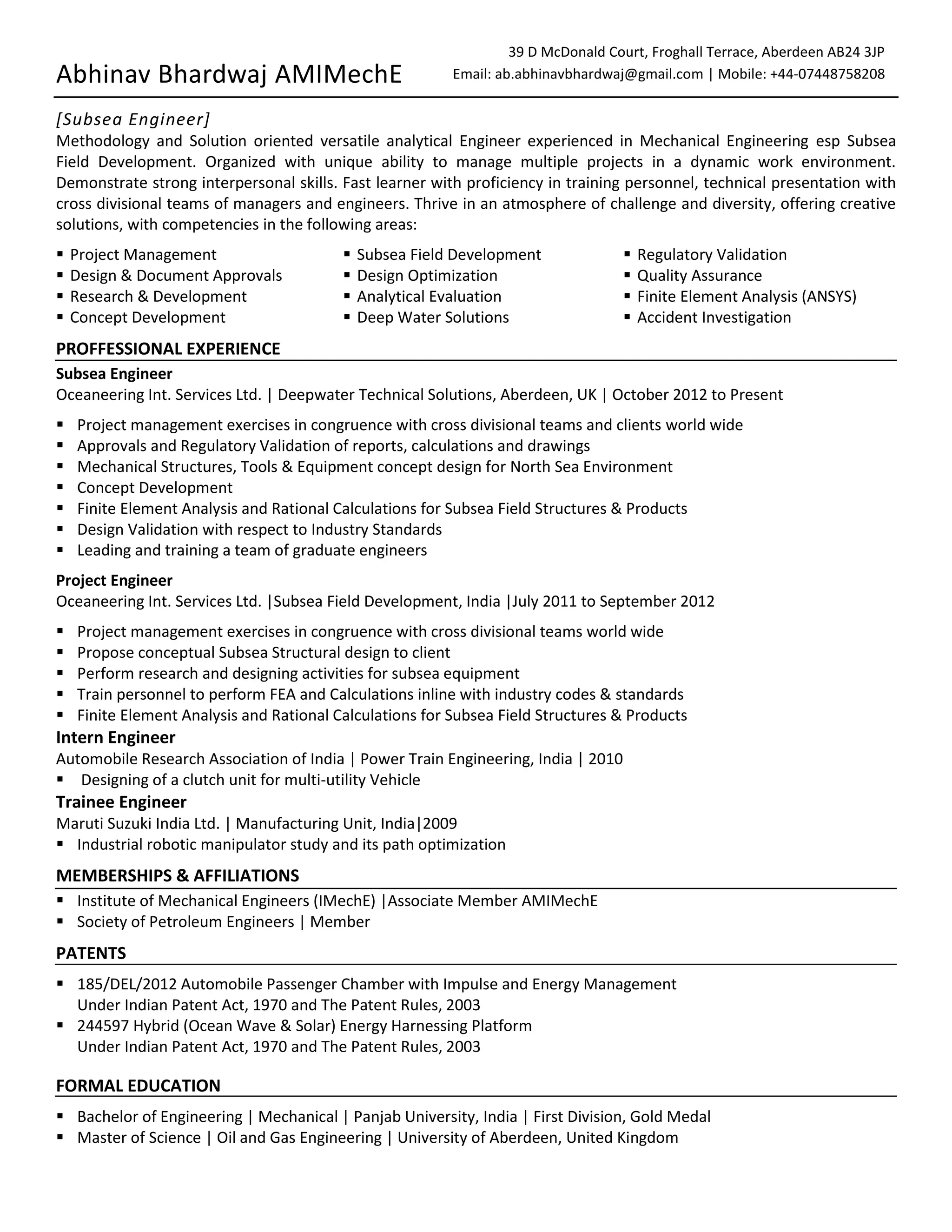 Cv abhinav bhardwaj | PDF