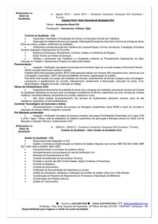 Cv alessandro bosquê - campinas-sp | PDF