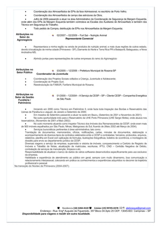 Cv alessandro bosquê - campinas-sp | PDF