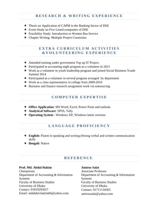 Cv-avia nahrin apsora | PDF | Business | Business and Finance