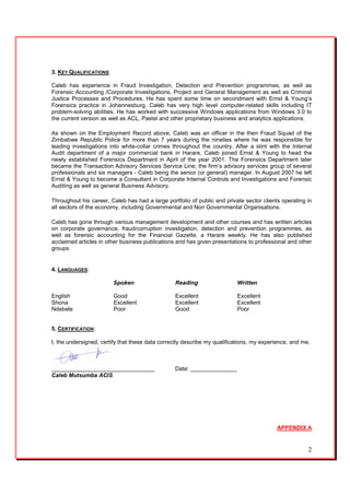 Cv caleb mutsumba - medium - sept 2013 | PDF