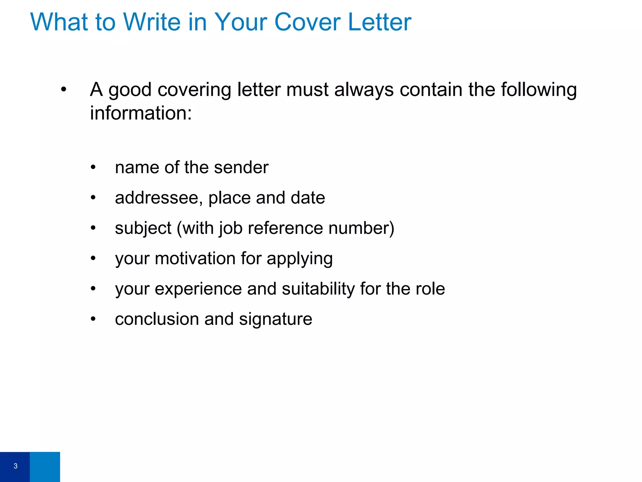 CV Tips: Doing Covering Letters the Right Way | PPT