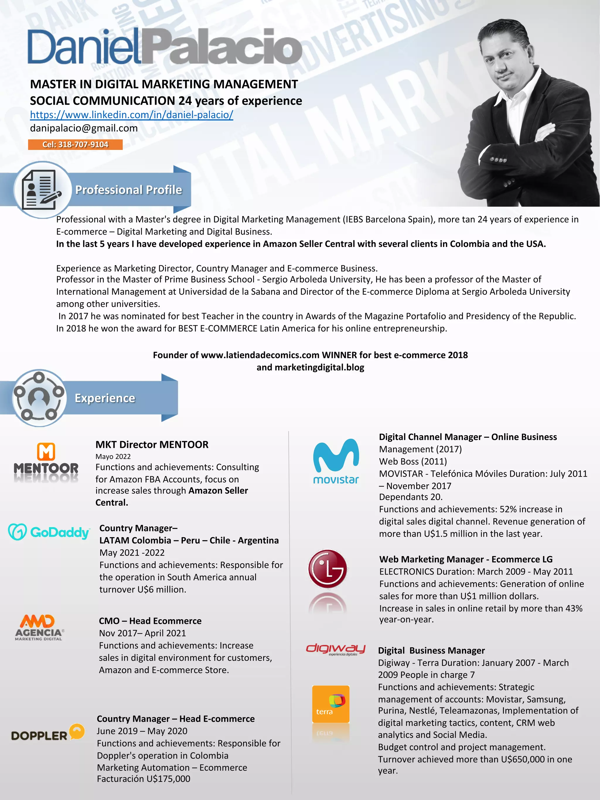 CV-DANIEL PALACIO 2023 | PDF