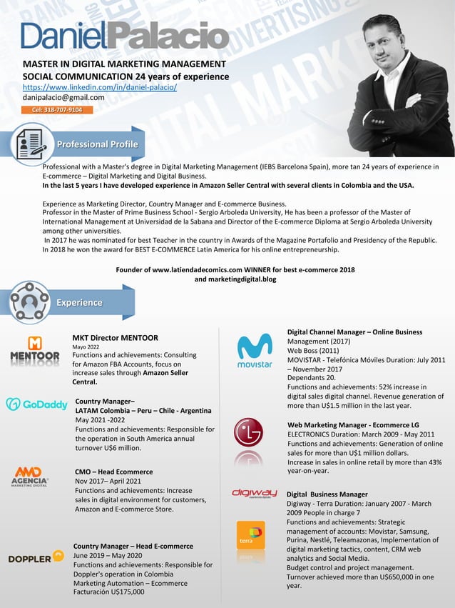 CV-DANIEL PALACIO 2023 | PDF