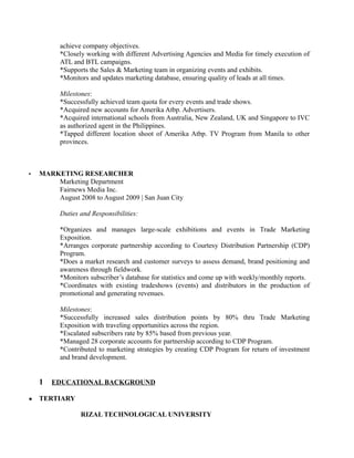 CV - Mr. Dindo Cabatingan | PDF