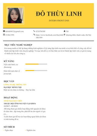 Cv do-thuy-linh | PDF