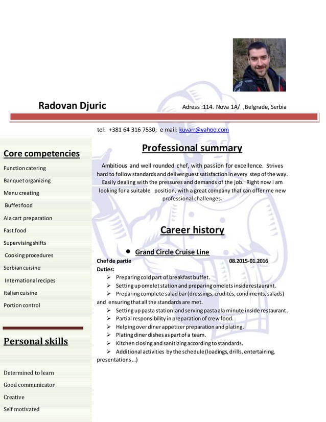Chef cv ,eng. | DOCX