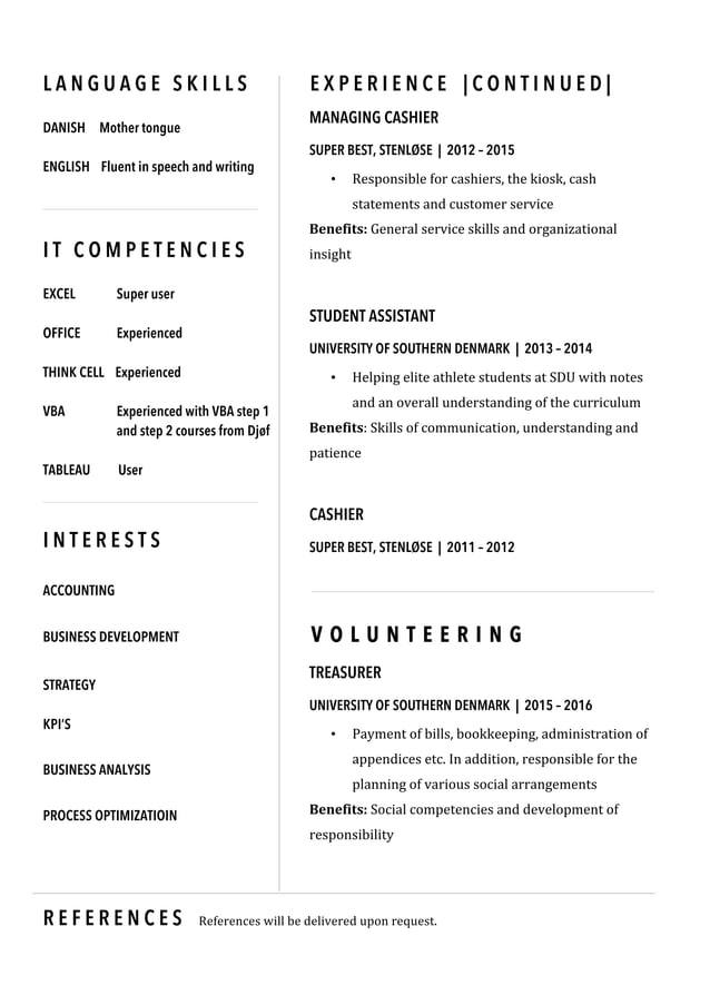 CV - Malene Jespersen | PDF