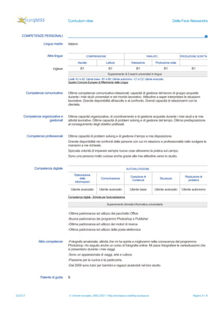 Cv-Alessandra-Delle-Fave-it | PDF