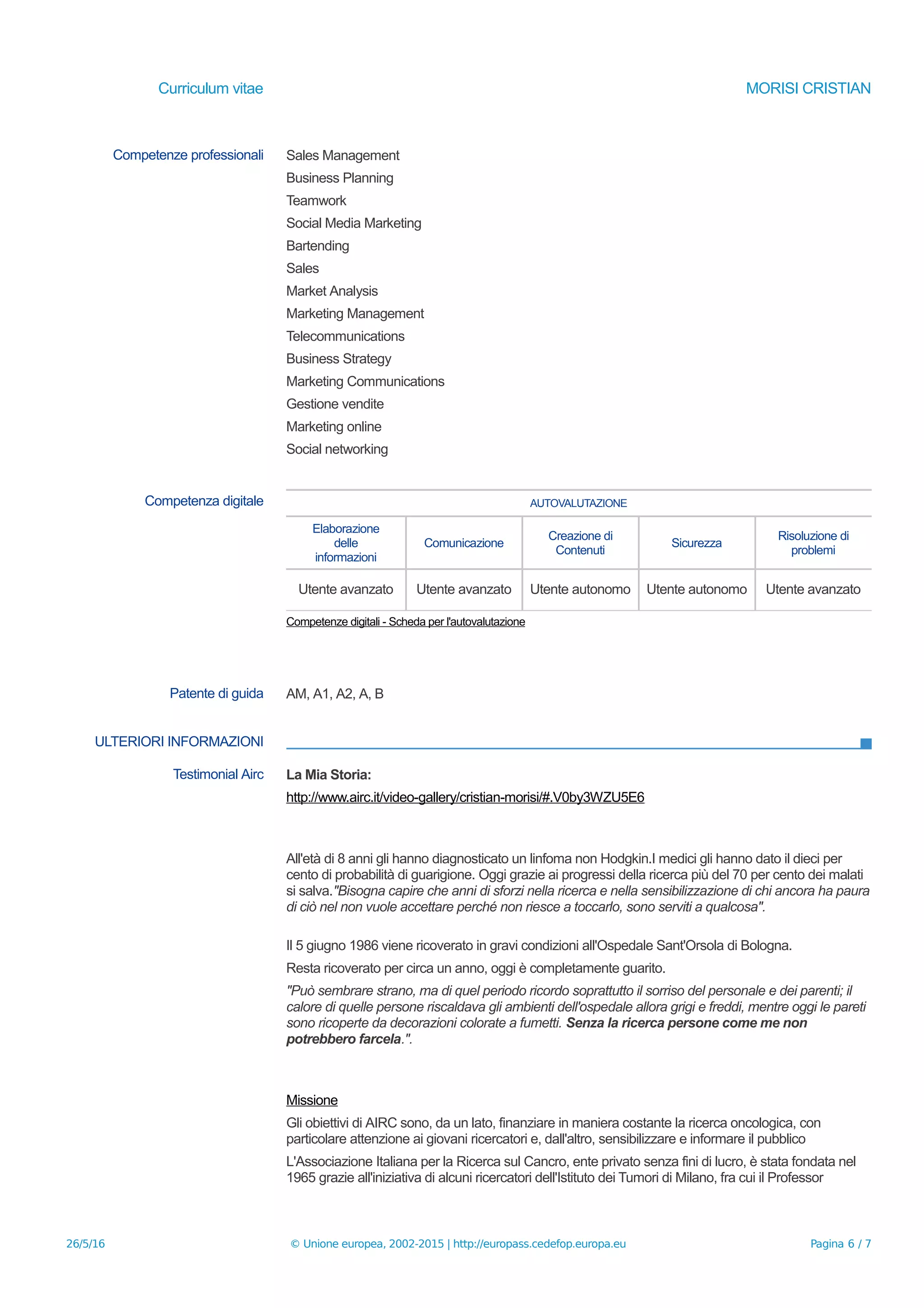 Cv europass-it- | PDF